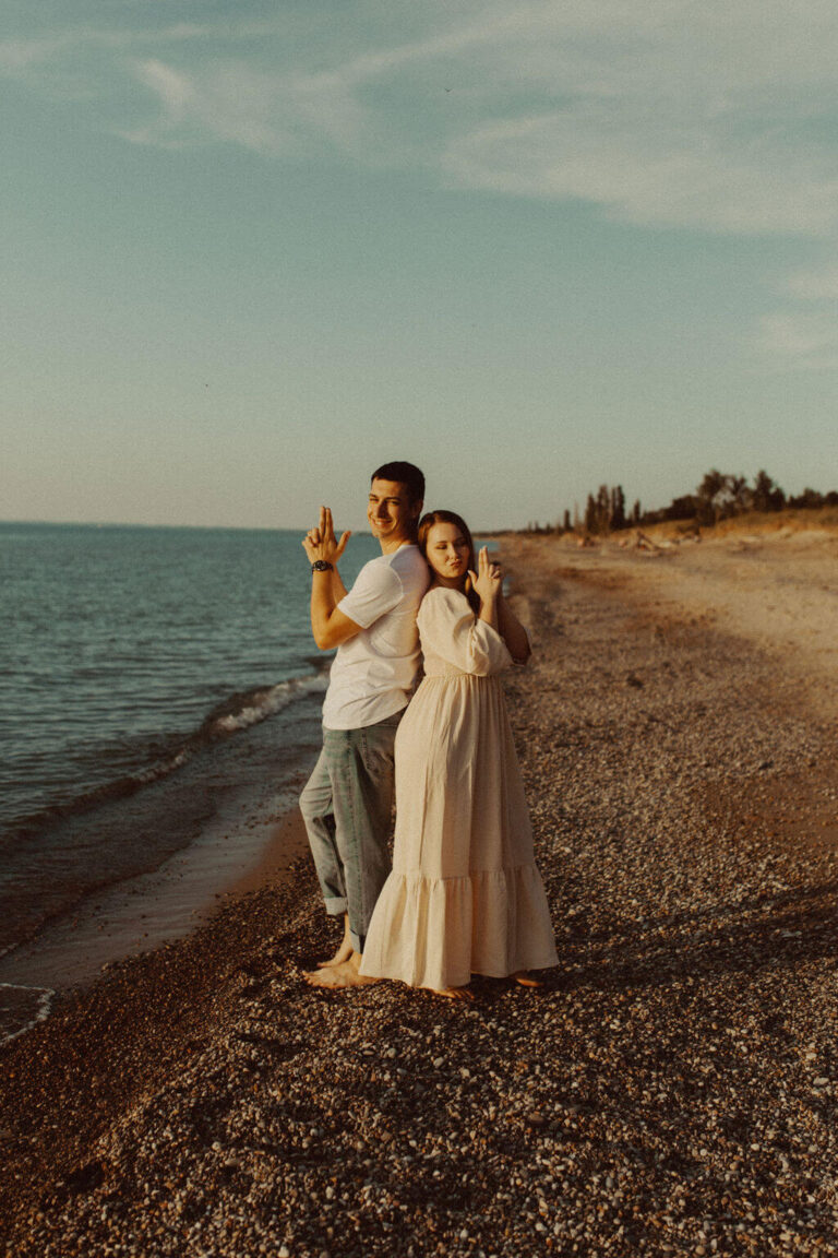 Grand Bend Sand Dunes Engagement Session - Kristen Elizabeth