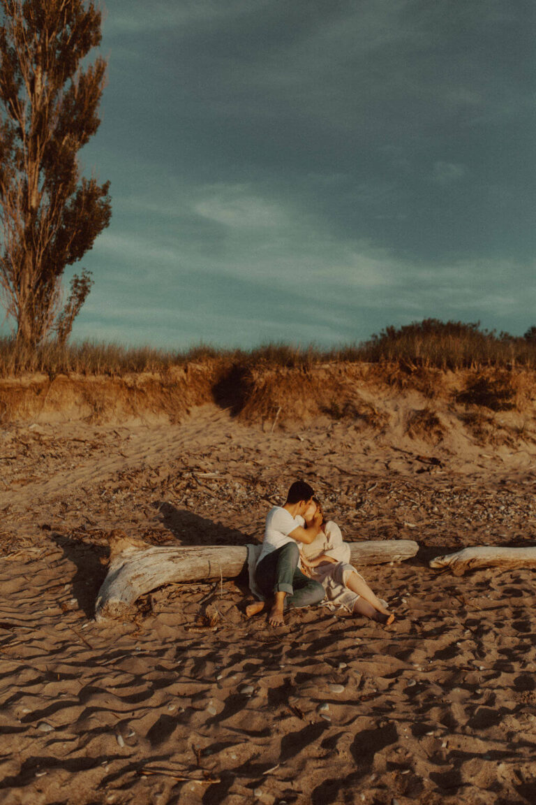 Grand Bend Sand Dunes Engagement Session - Kristen Elizabeth